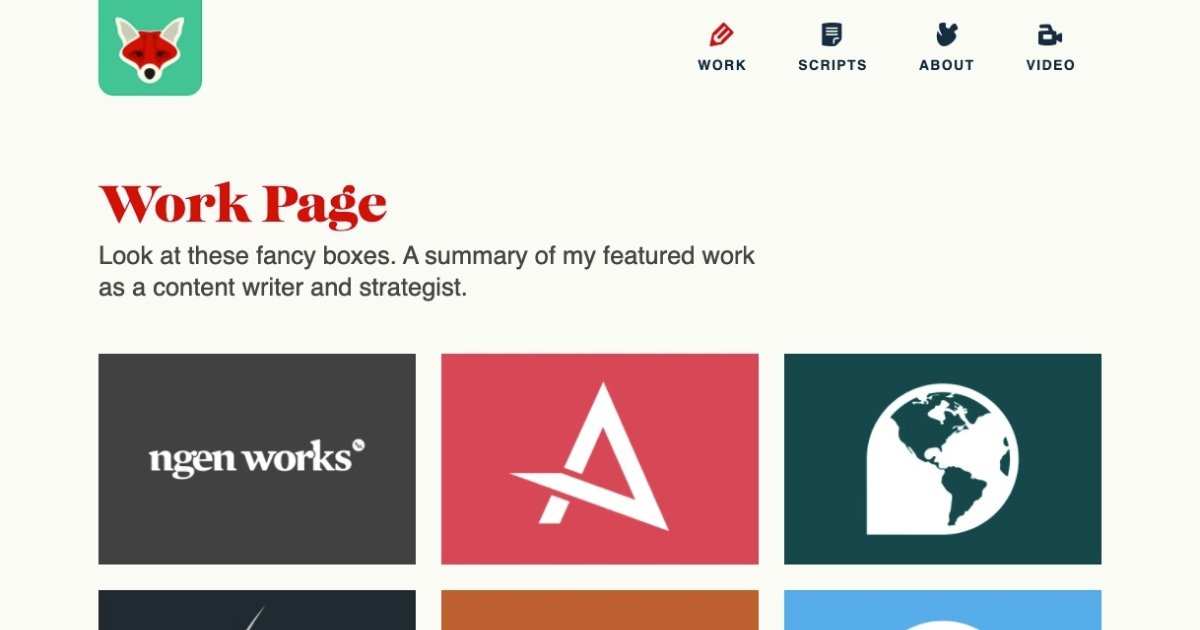 Rachel Gertz - Writer Portfolio Inspiration