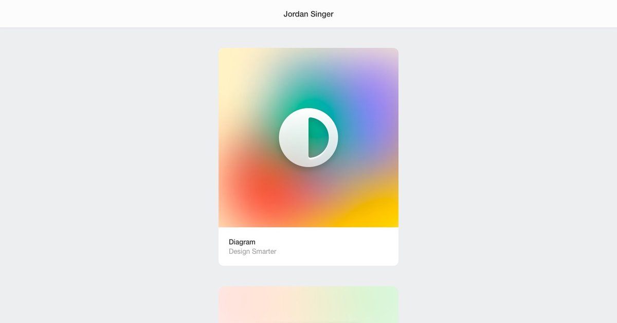 Jordan Singer - UX & Product Designer Portfolio Inspiration