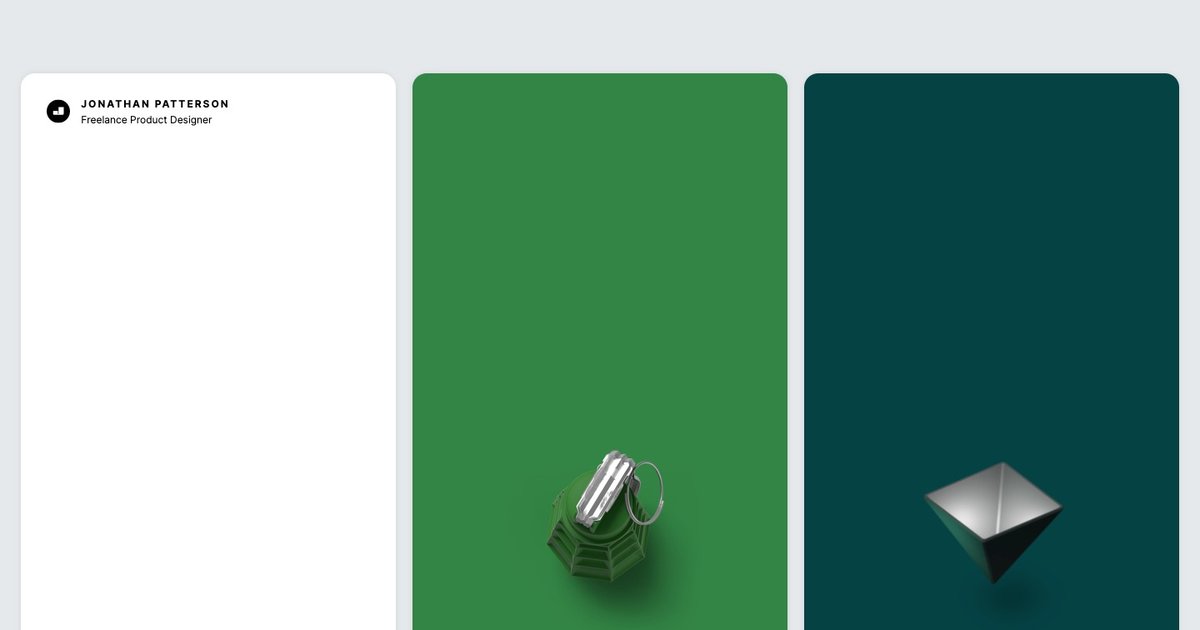 Jonathan Patterson - UX & Product Designer Portfolio Inspiration