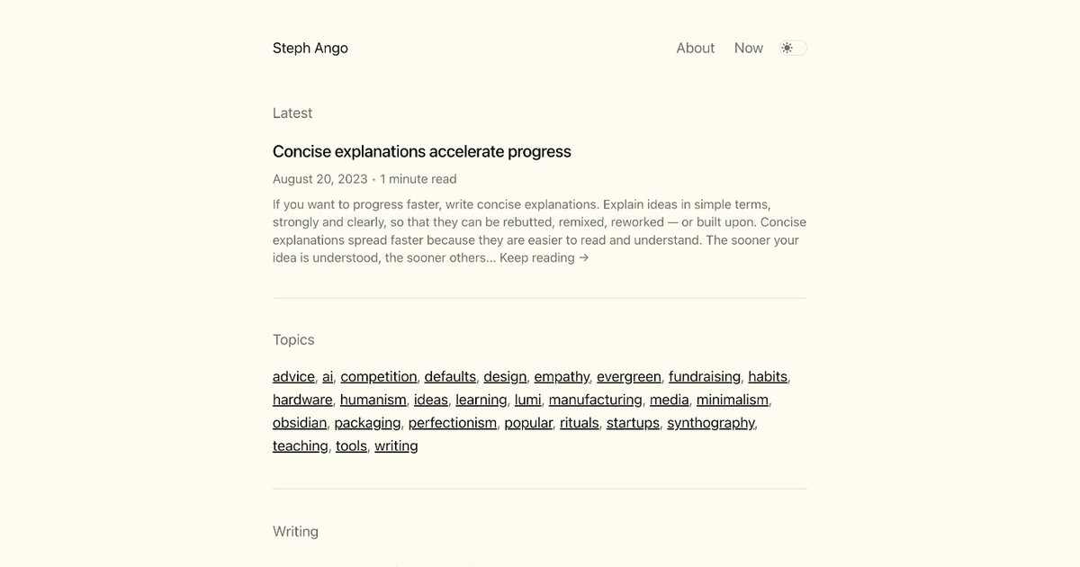 Steph Ango - UX & Product Designer Portfolio Inspiration