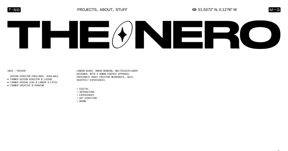 Marco Grimaldi - Creative Designer Portfolio Inspiration